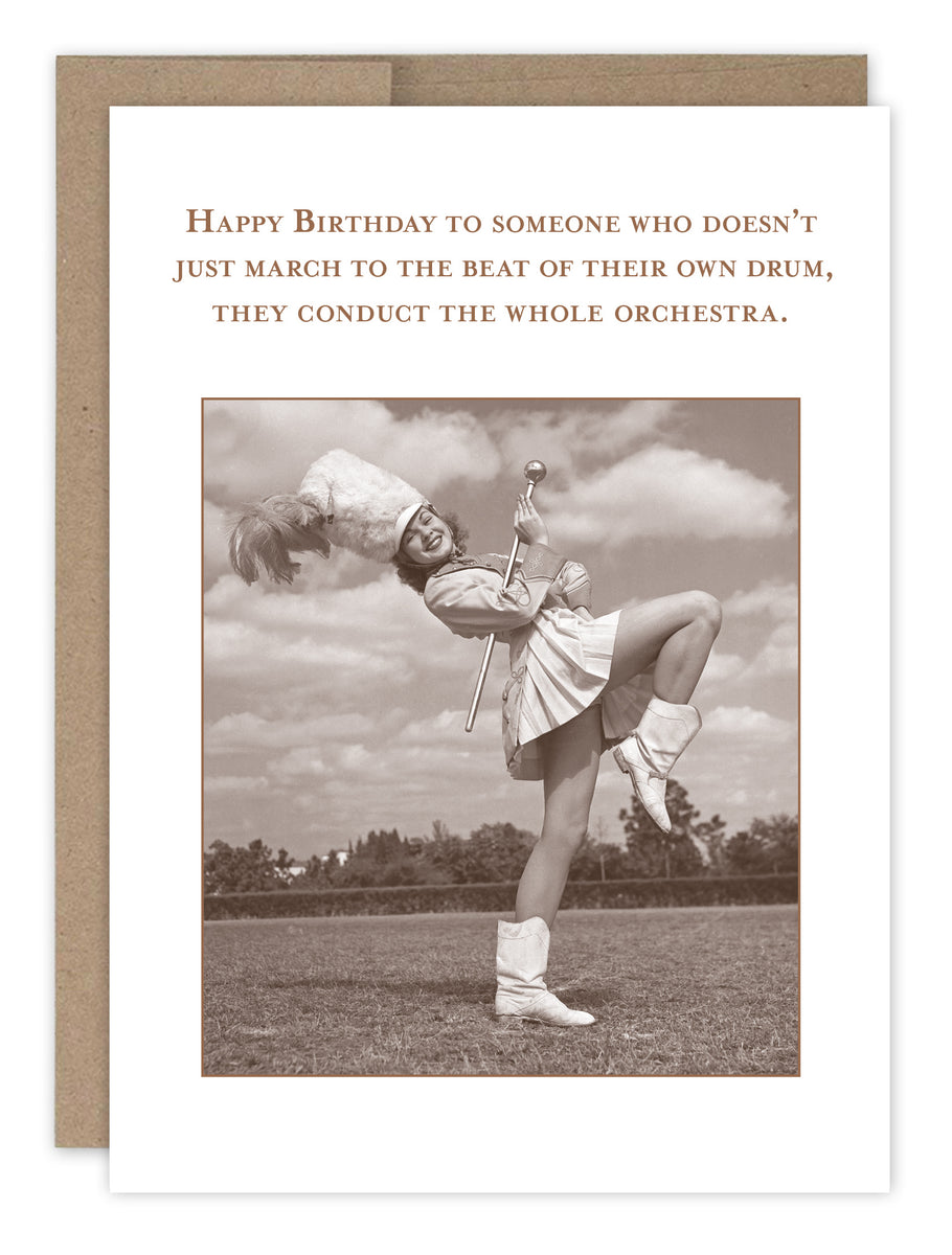 March To The Beat Birthday Card | Shannon Martin Design