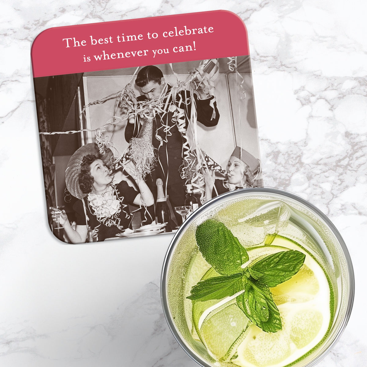 Celebrate Whenever Coaster | Shannon Martin Design
