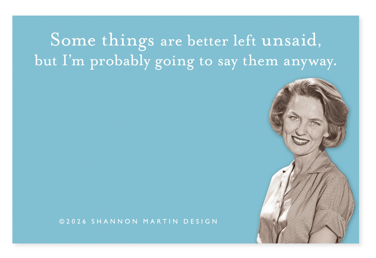 Better Left Unsaid Sticky Note | Shannon Martin Design