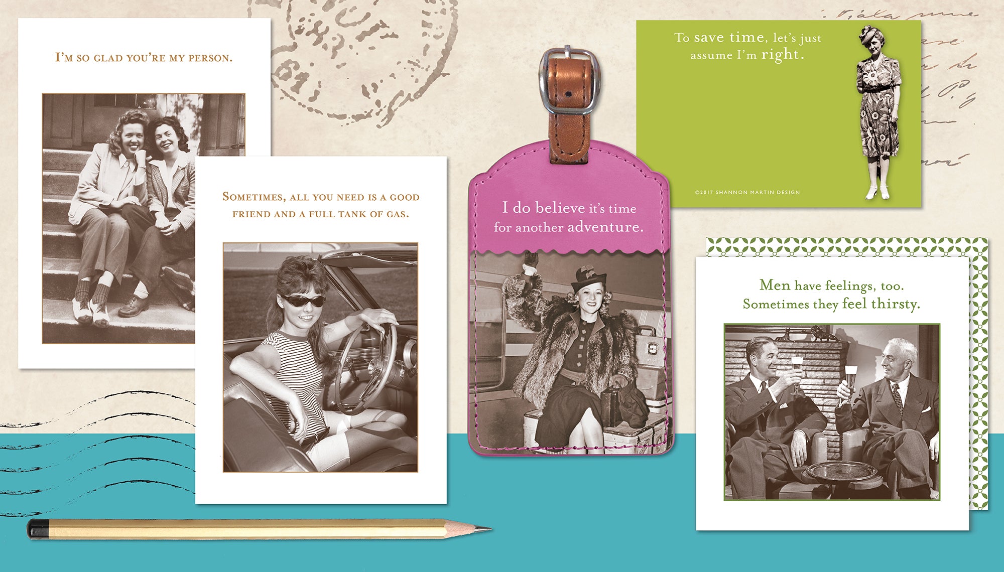 Shannon Martin Design | Humorous Greeting Cards & Gifts | Retro Style