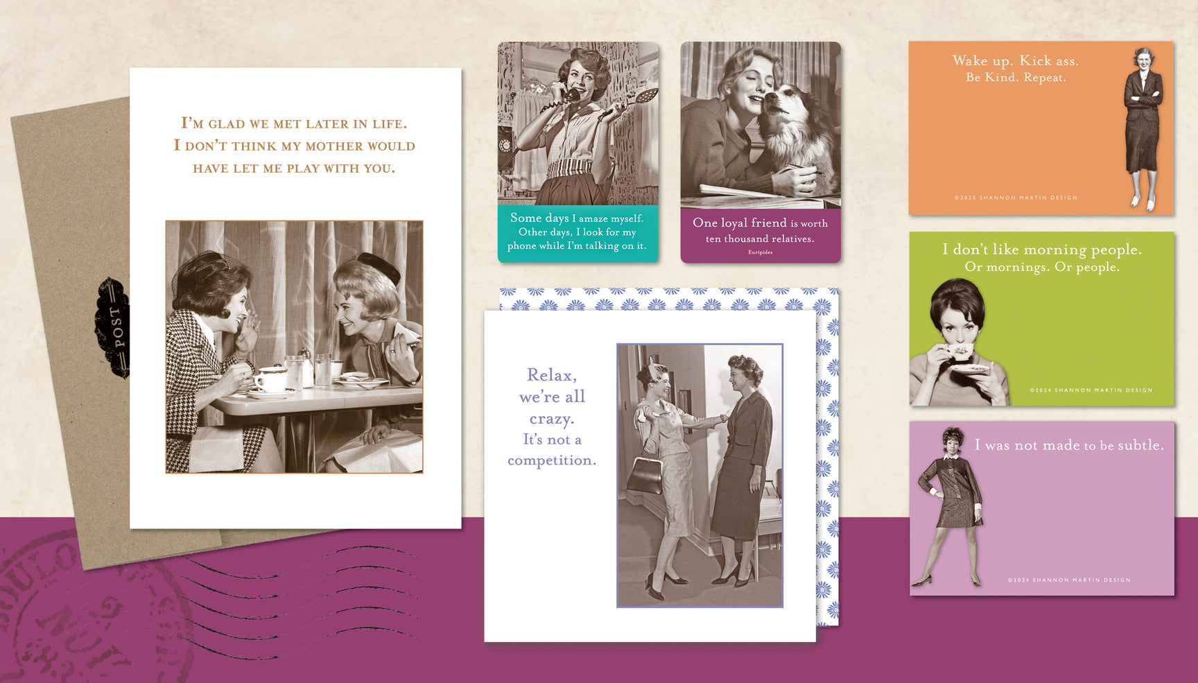 Shannon Martin Design | Humorous Greeting Cards & Gifts | Retro Style