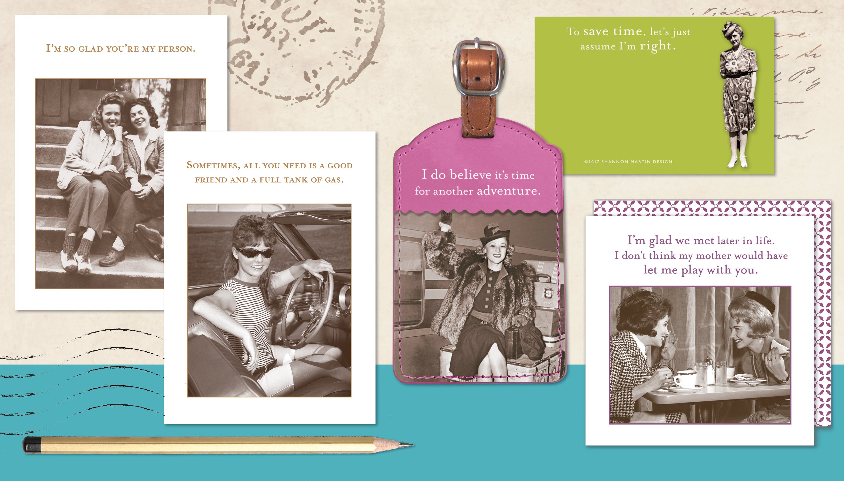Shannon Martin Design | Humorous Greeting Cards & Gifts | Retro Style