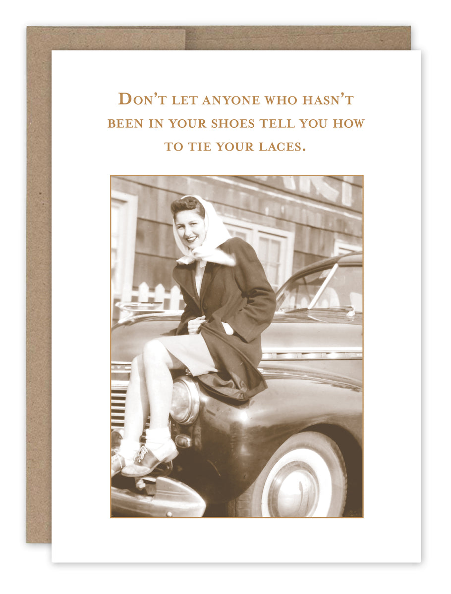 Tie Your Laces What A Hoot Card | Shannon Martin Design