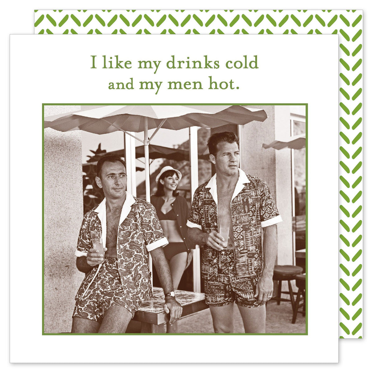 Drinks Cold, Men Hot Napkin | Shannon Martin Design